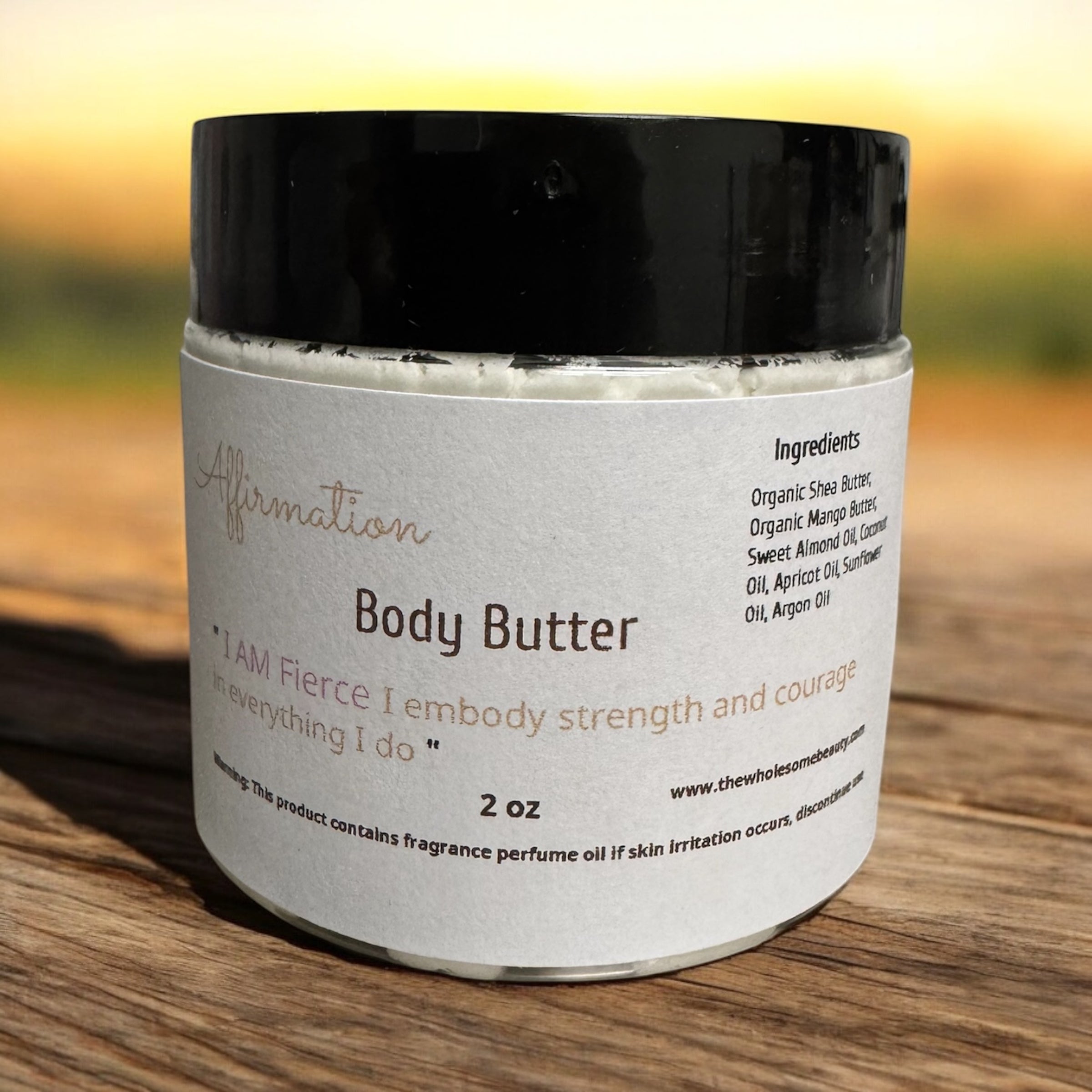 Affirmation Body Butter- (2oz) – Wholesome Beauty